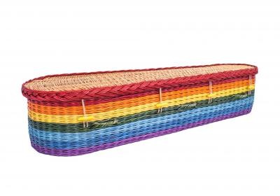 Buy Rainbow Willow Coffin | Traditional English Coffins for Sale ...